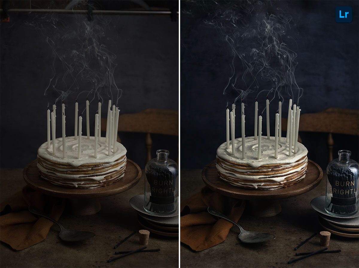 Moody birthday honey cake | Edit | Photoshop Lightroom