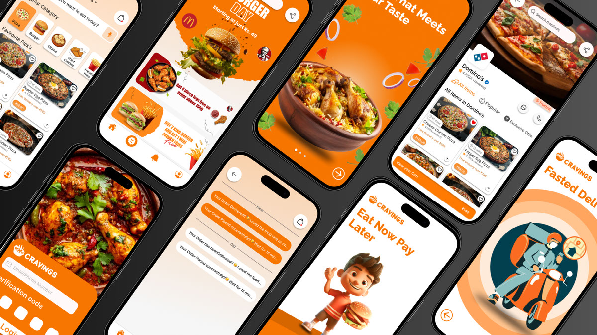 Cravings-A Food Delivery App on Behance :: Behance