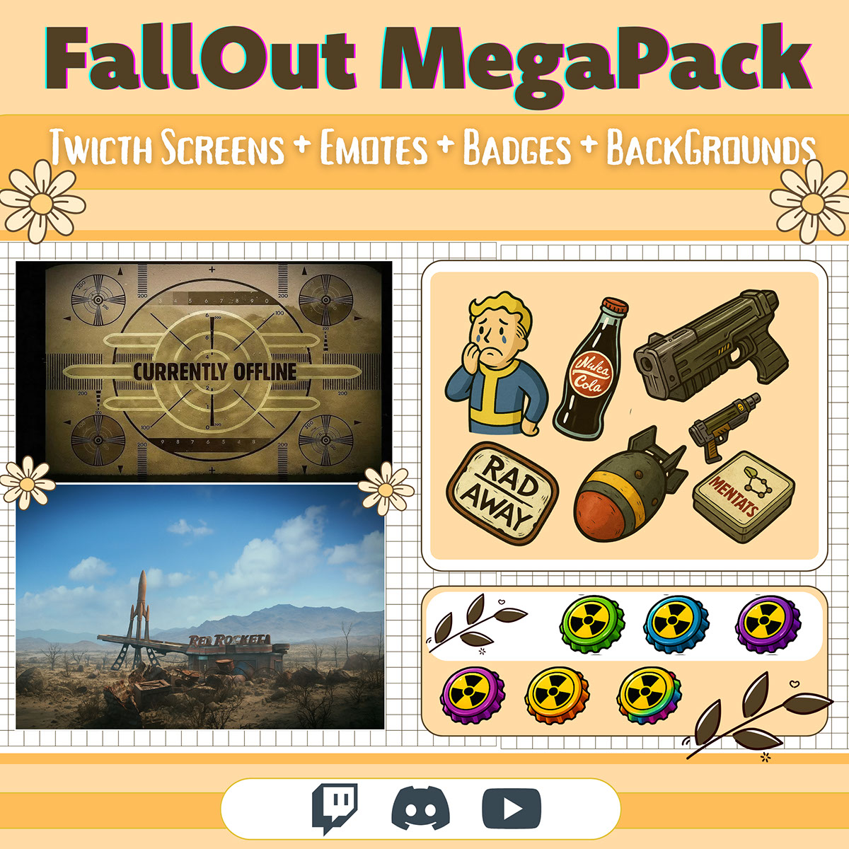 Mega Pack - Fall Out for Twitch Vtubers Gamers on Behance :: Behance