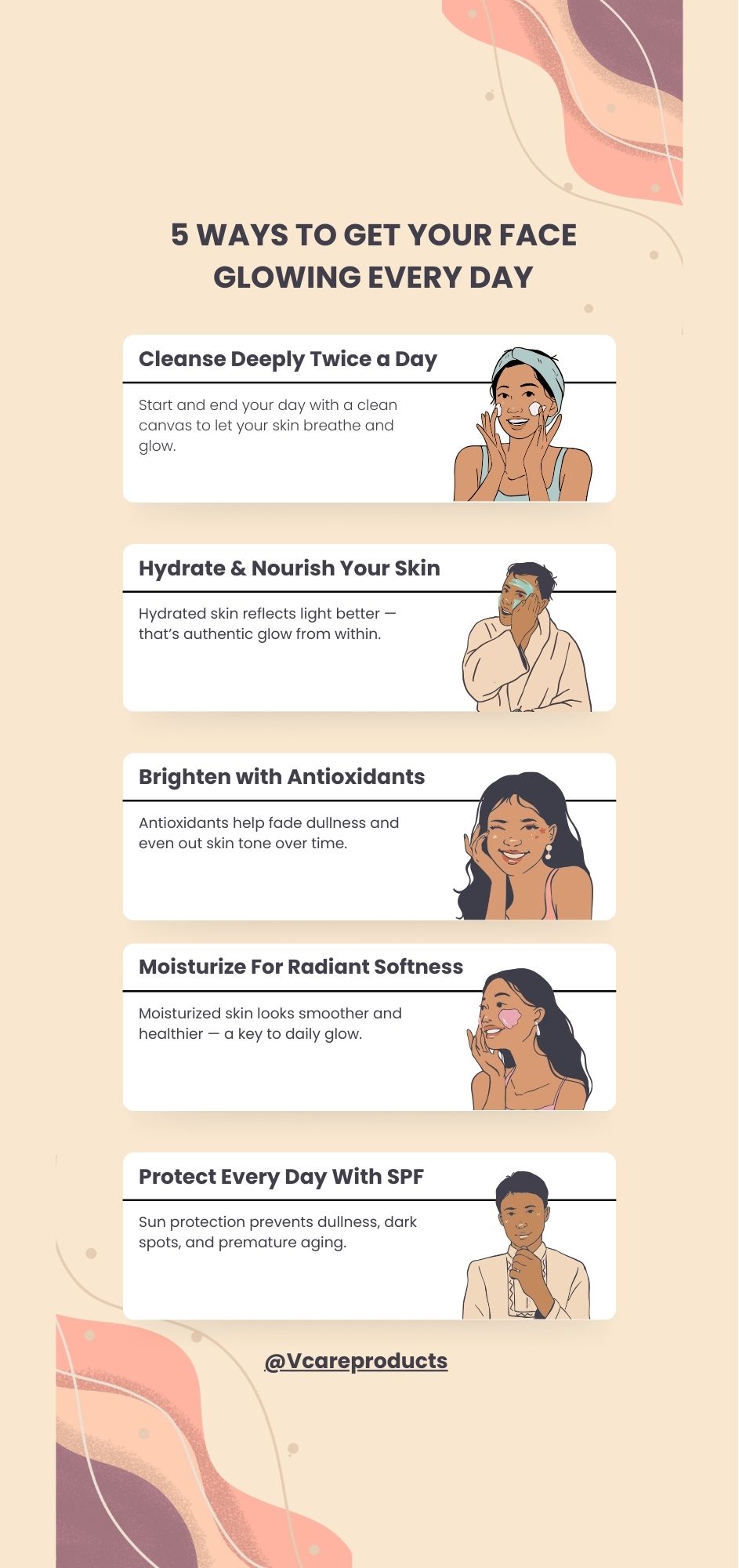 5 Simple Ways to Get Glowing Skin Every Day on Behance :: Behance