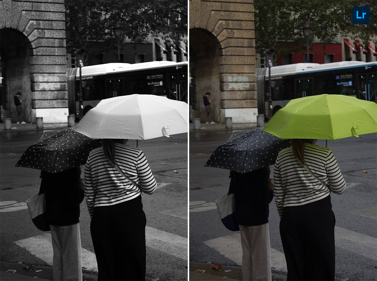 raining in Paris | Edit | Photoshop Lightroom