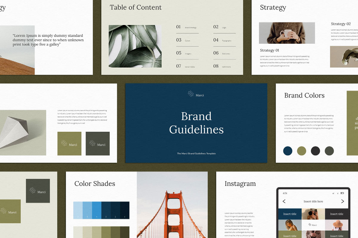 Brand Guidelines Presentation Template Design on Behance :: Behance