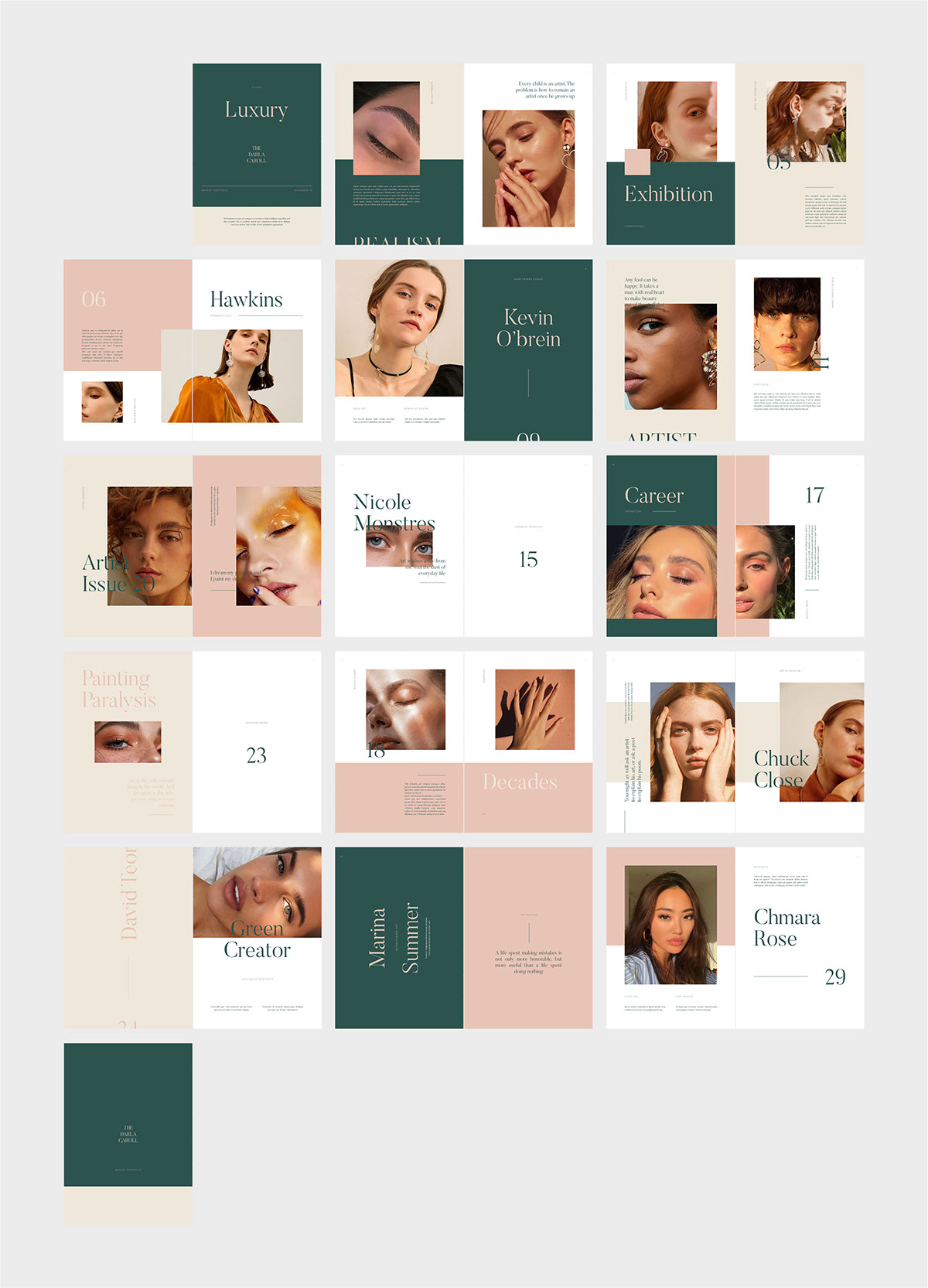 LUXURY Creative Portfolio InDesign Template on Behance :: Behance