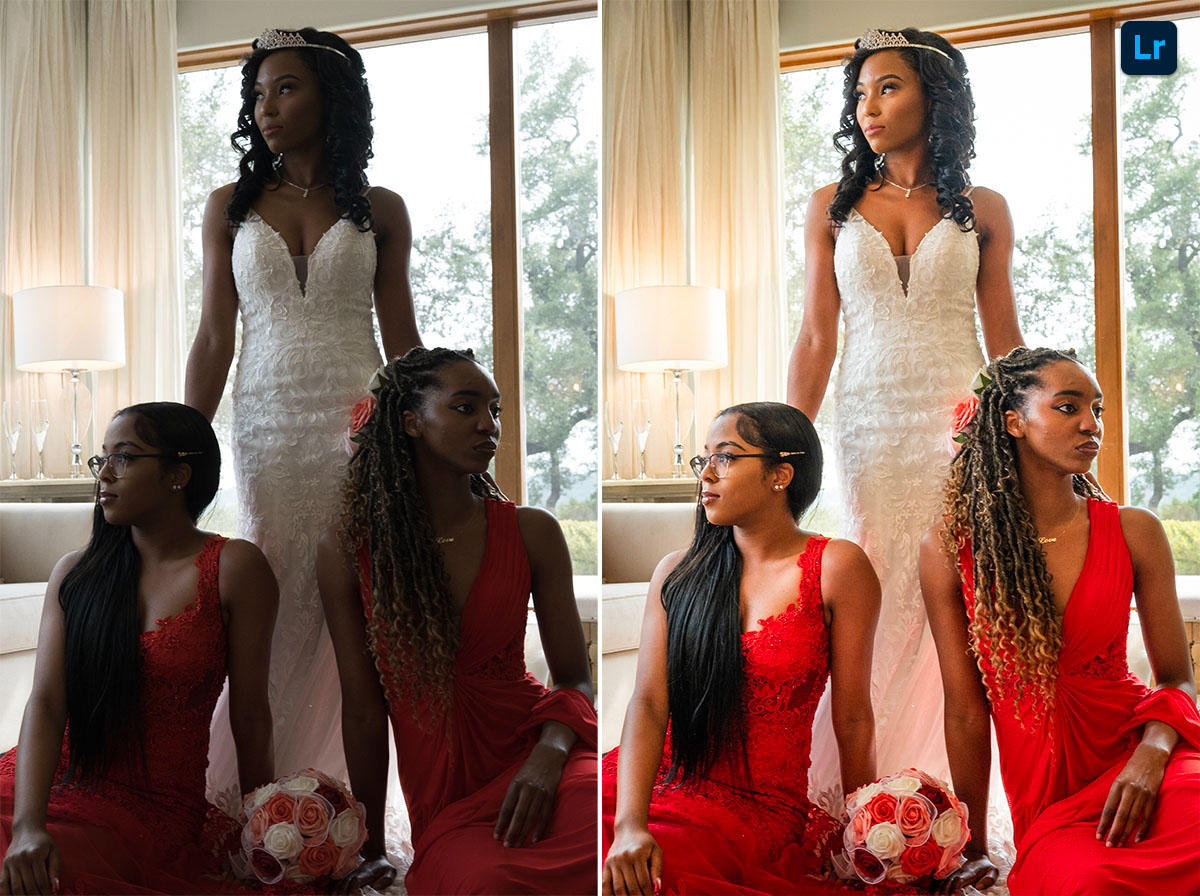 Bride and Sisters | Remix | Photoshop Lightroom