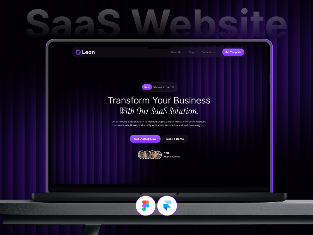 Leon Saas Website Framer Template on Behance :: Behance