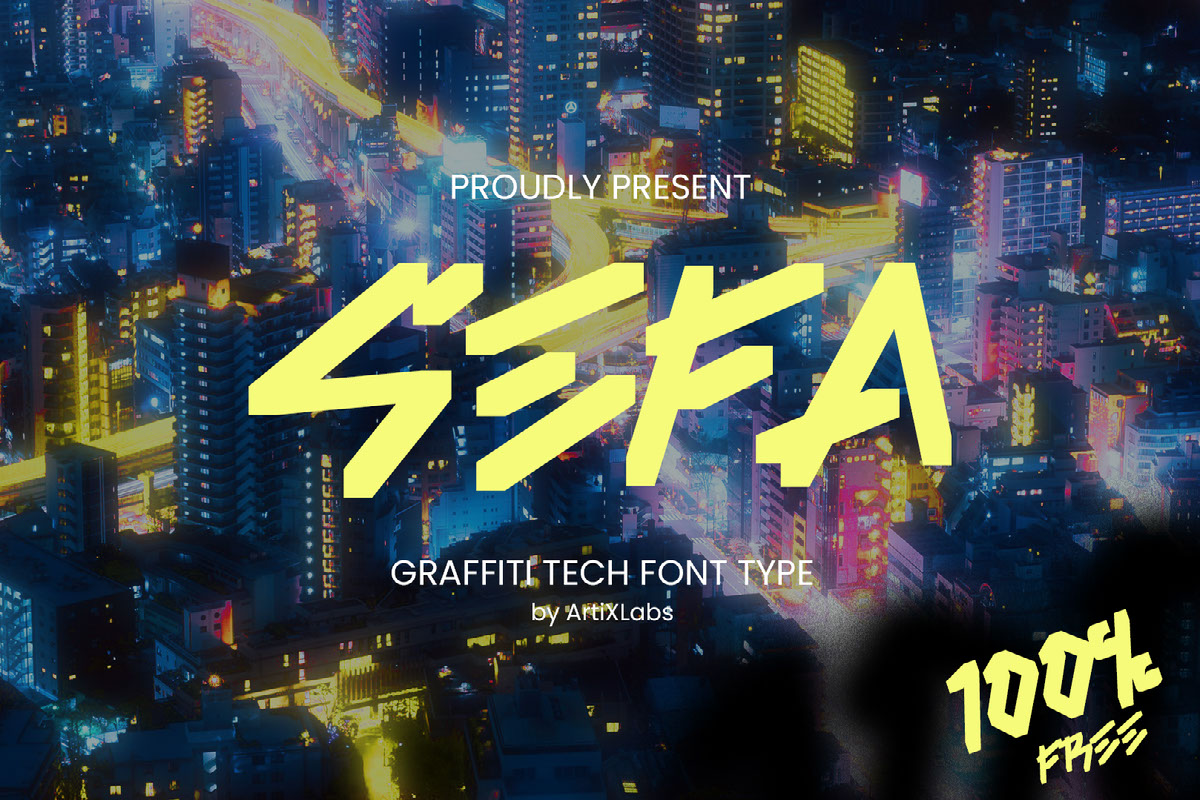 SEFA graffiti tech font on Behance :: Behance