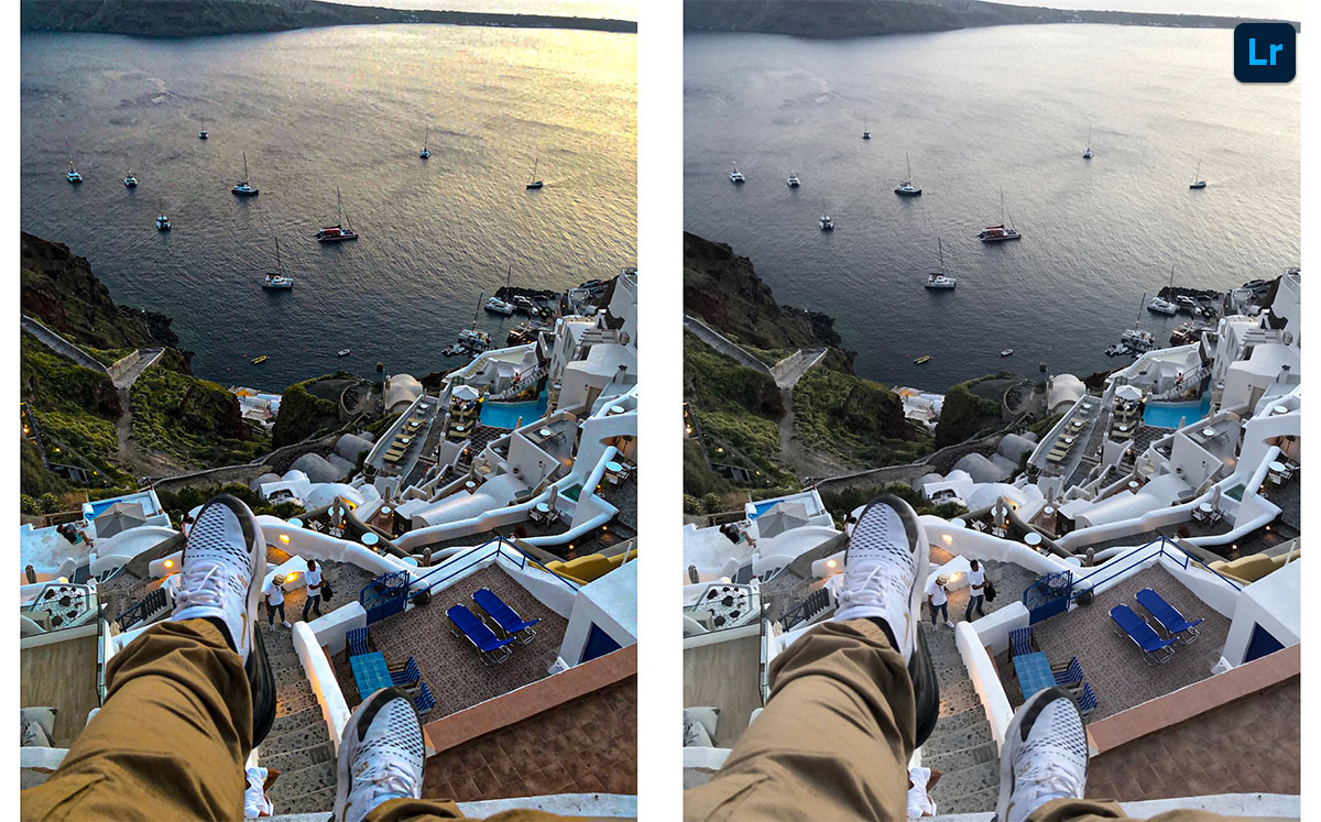 Oía cliffs | Edit | Photoshop Lightroom