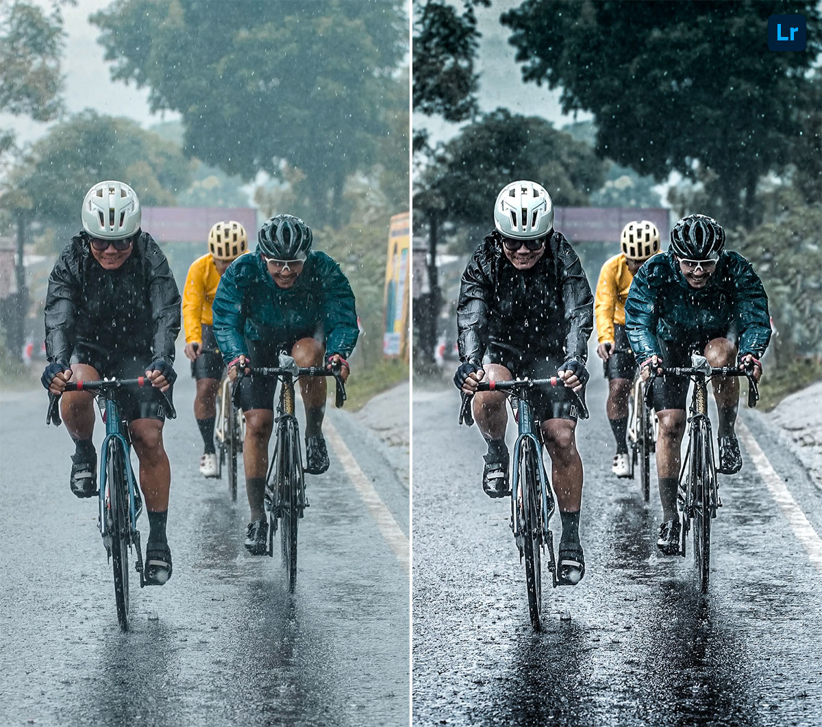 Rainy Ride Cycling | Edit | Photoshop Lightroom