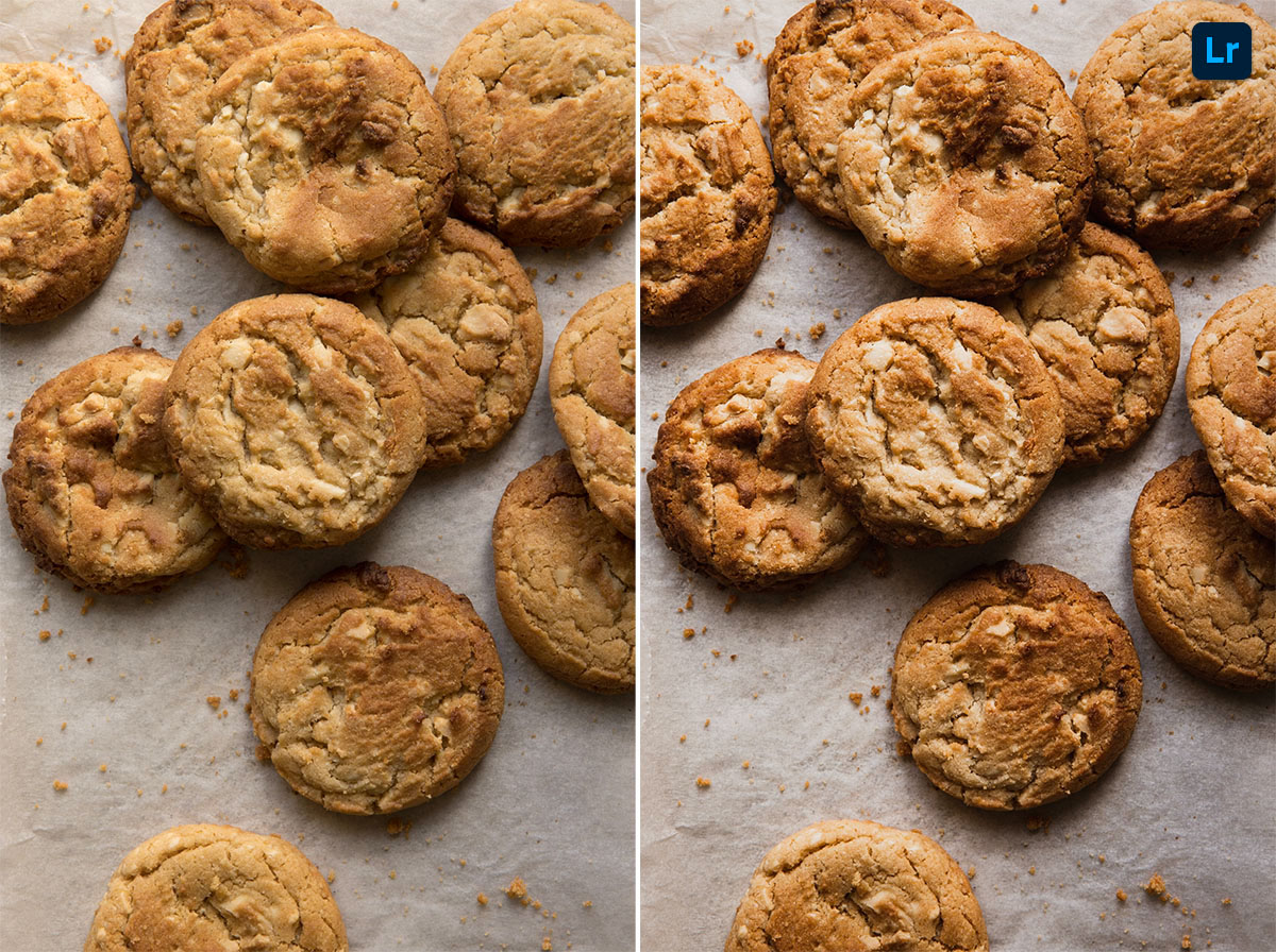 White chocolate cookies | Edit | Photoshop Lightroom