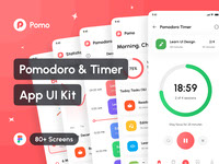 Pomo - Pomodoro & Timer App UI Kit :: Behance