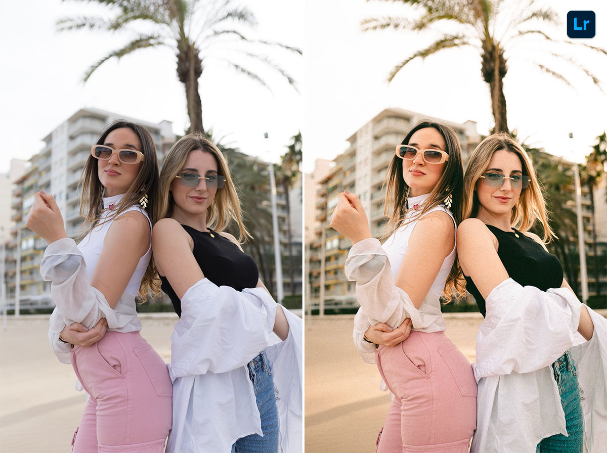 Two girls on the beach | Edit | Photoshop Lightroom