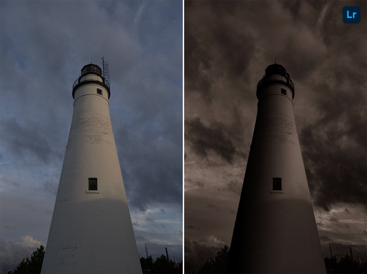Stormy lighthouse | Remix | Photoshop Lightroom
