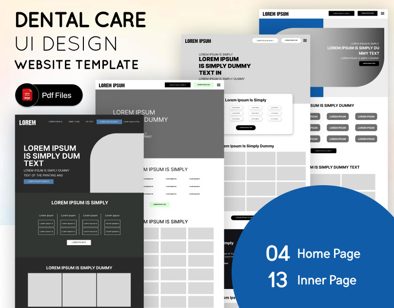 Dental Health Care Website UI Template on Behance :: Behance