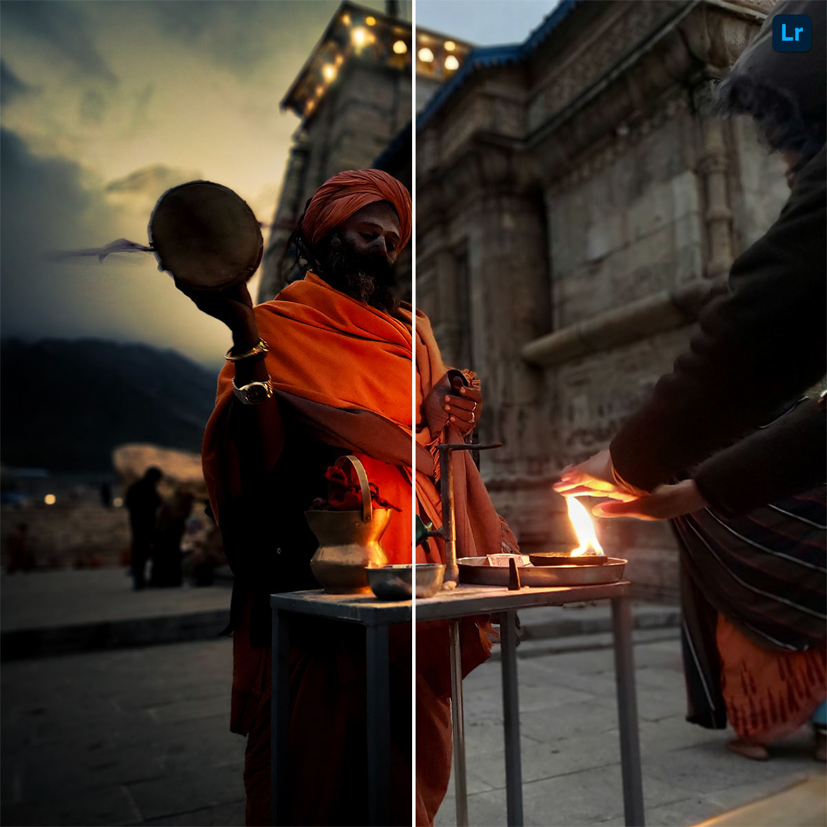 Monk at kedarnath | Remix | Photoshop Lightroom
