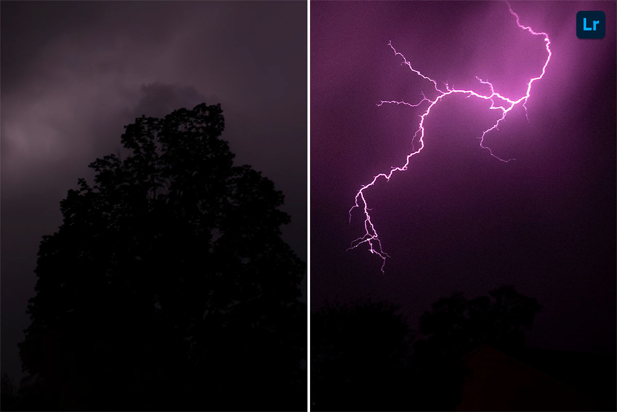 Lightning crashes | Remix | Photoshop Lightroom