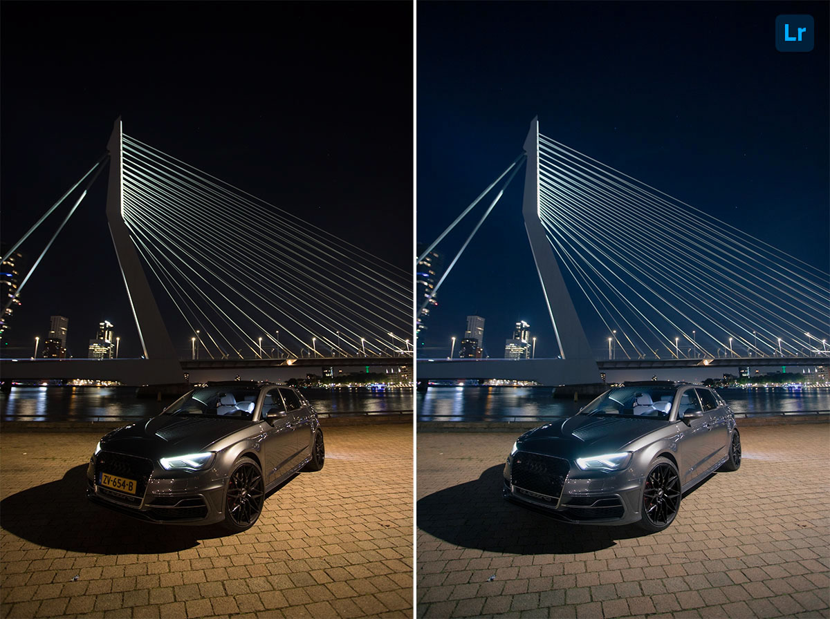 Car photography at night | Remix | Photoshop Lightroom
