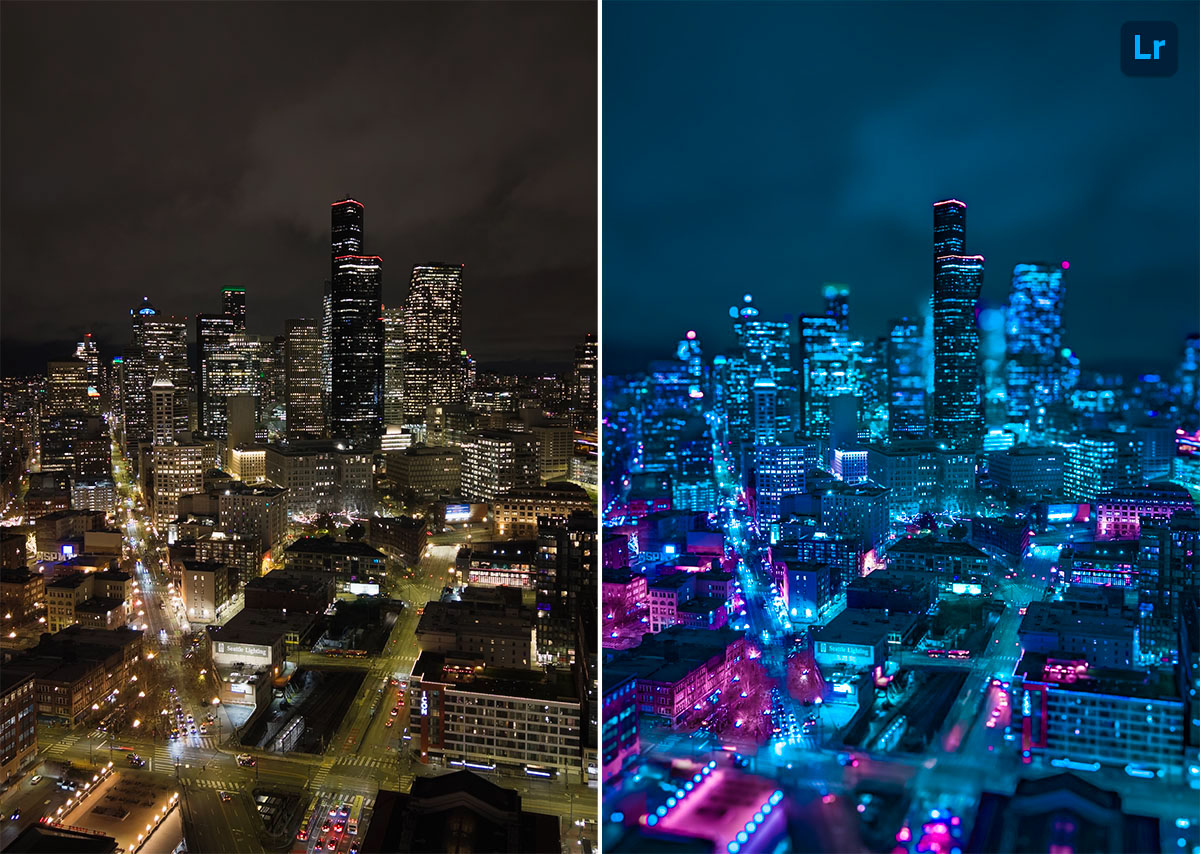 Neon due Seattle | Edit | Photoshop Lightroom