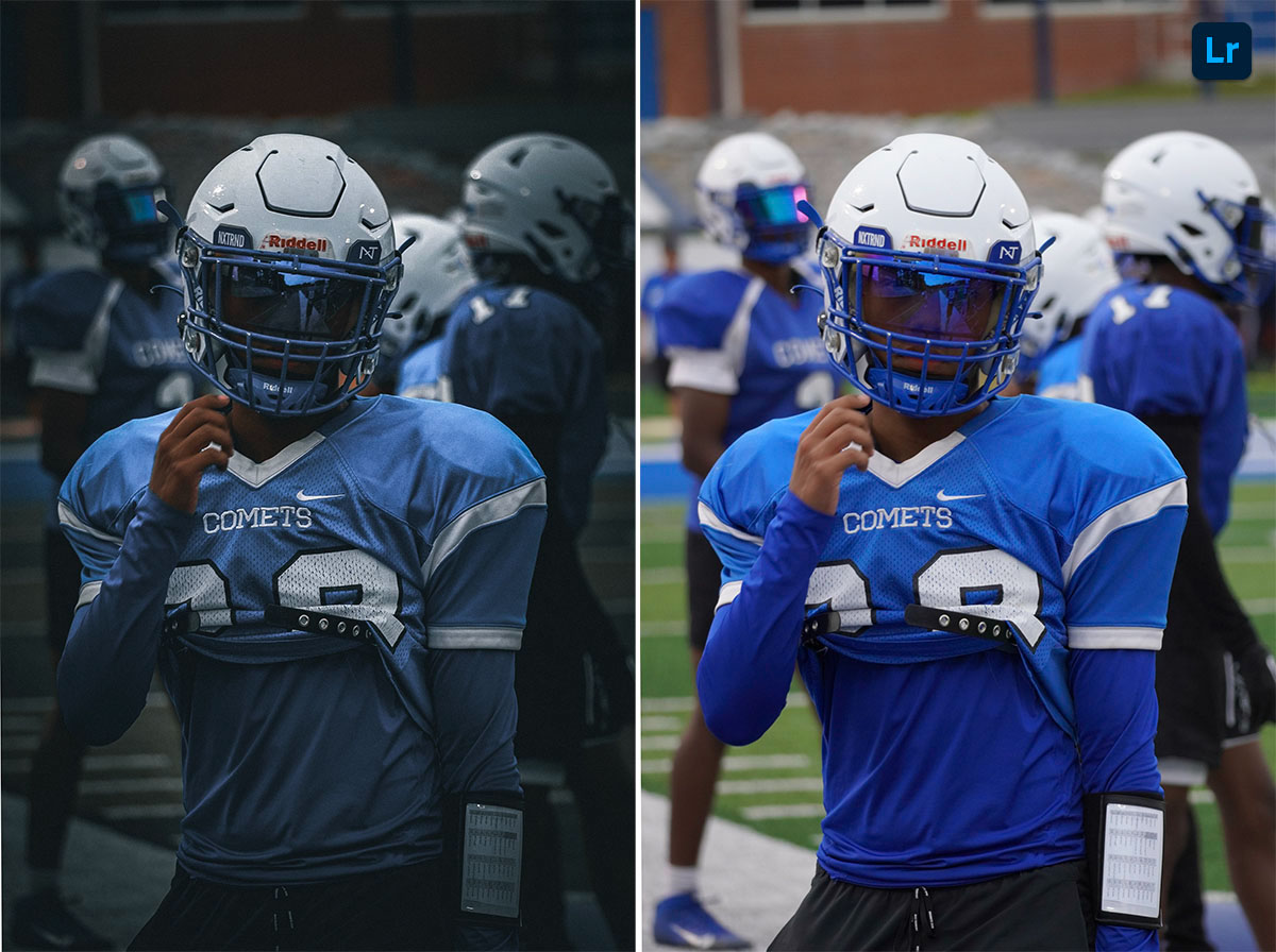 football | Edit | Photoshop Lightroom