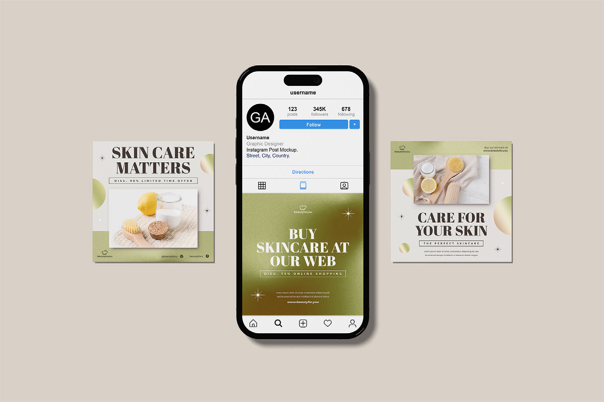 Instagram Post Mockup on Behance :: Behance