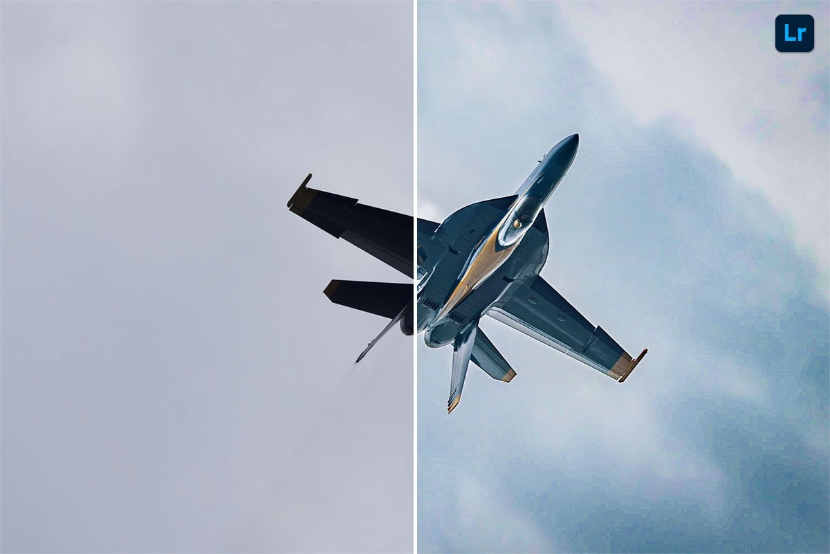 Inverted Blue Angel F/A-18 | Edit | Photoshop Lightroom