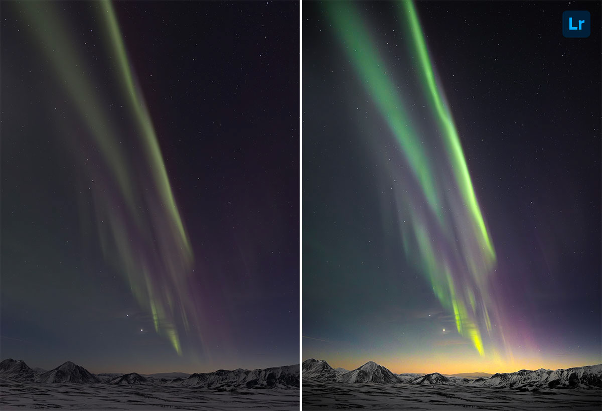 Twilight Northern Lights | Edit | Photoshop Lightroom
