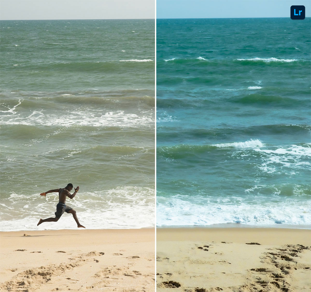 Running across tides | Remix | Photoshop Lightroom