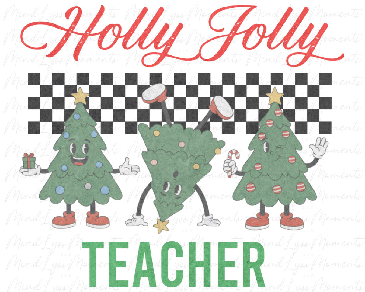 Retro Holly Jolly Teacher on Behance :: Behance