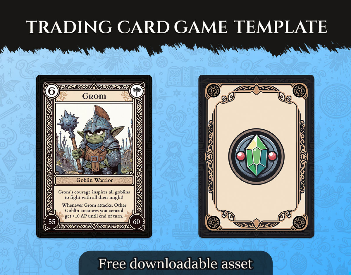 Free Trading card game template on Behance :: Behance