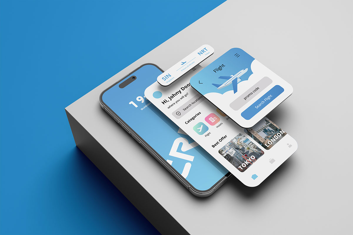 Free UI App Iphone Screen Mockup on Behance :: Behance