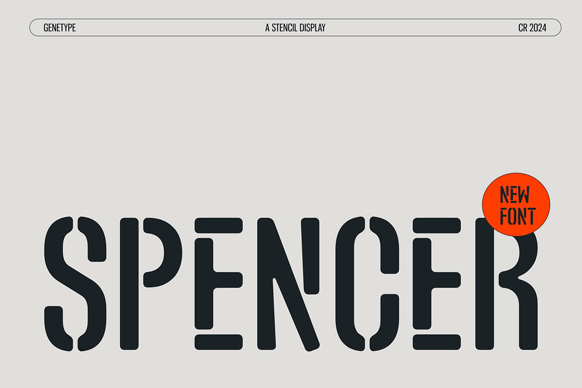 Spencer Stencil Font on Behance :: Behance