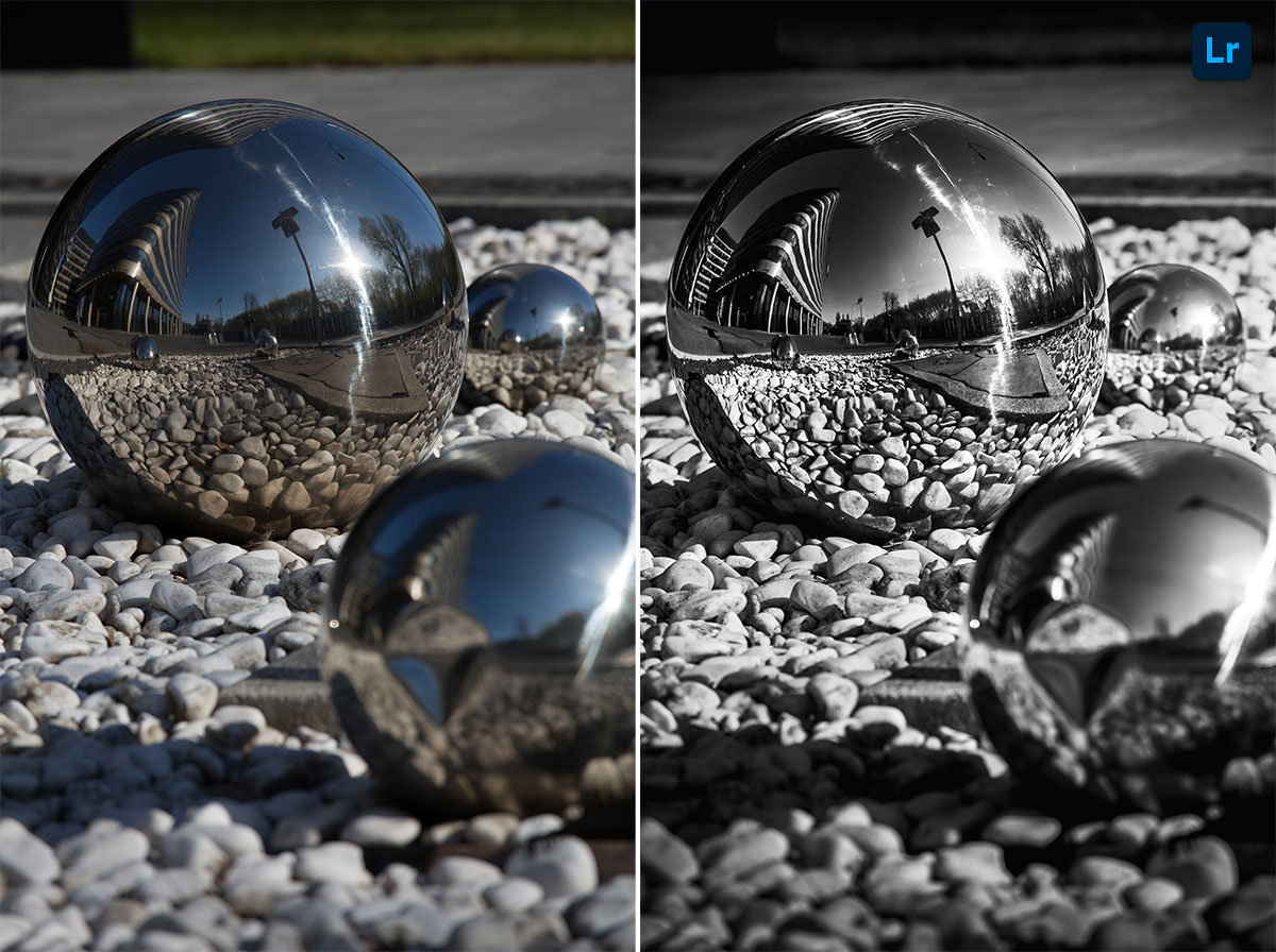 Spheres and reflections | Edit | Photoshop Lightroom