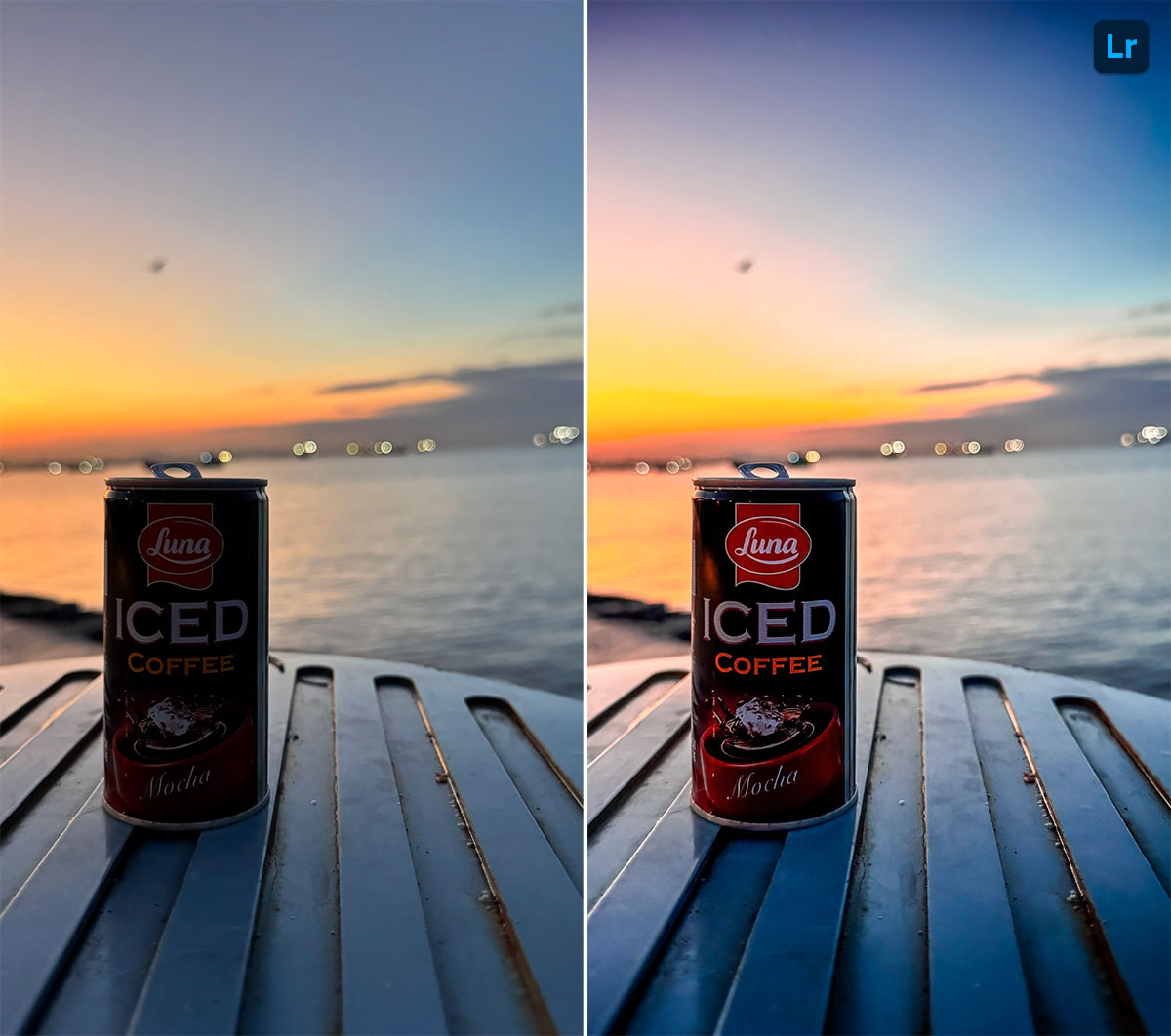Iced coffee with sunshine | Edit | Photoshop Lightroom