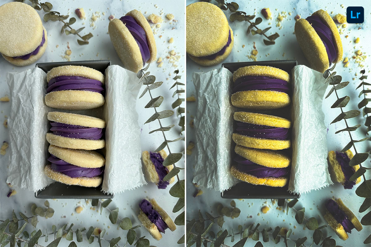 Shortbread cookie sandwich | Remix | Photoshop Lightroom