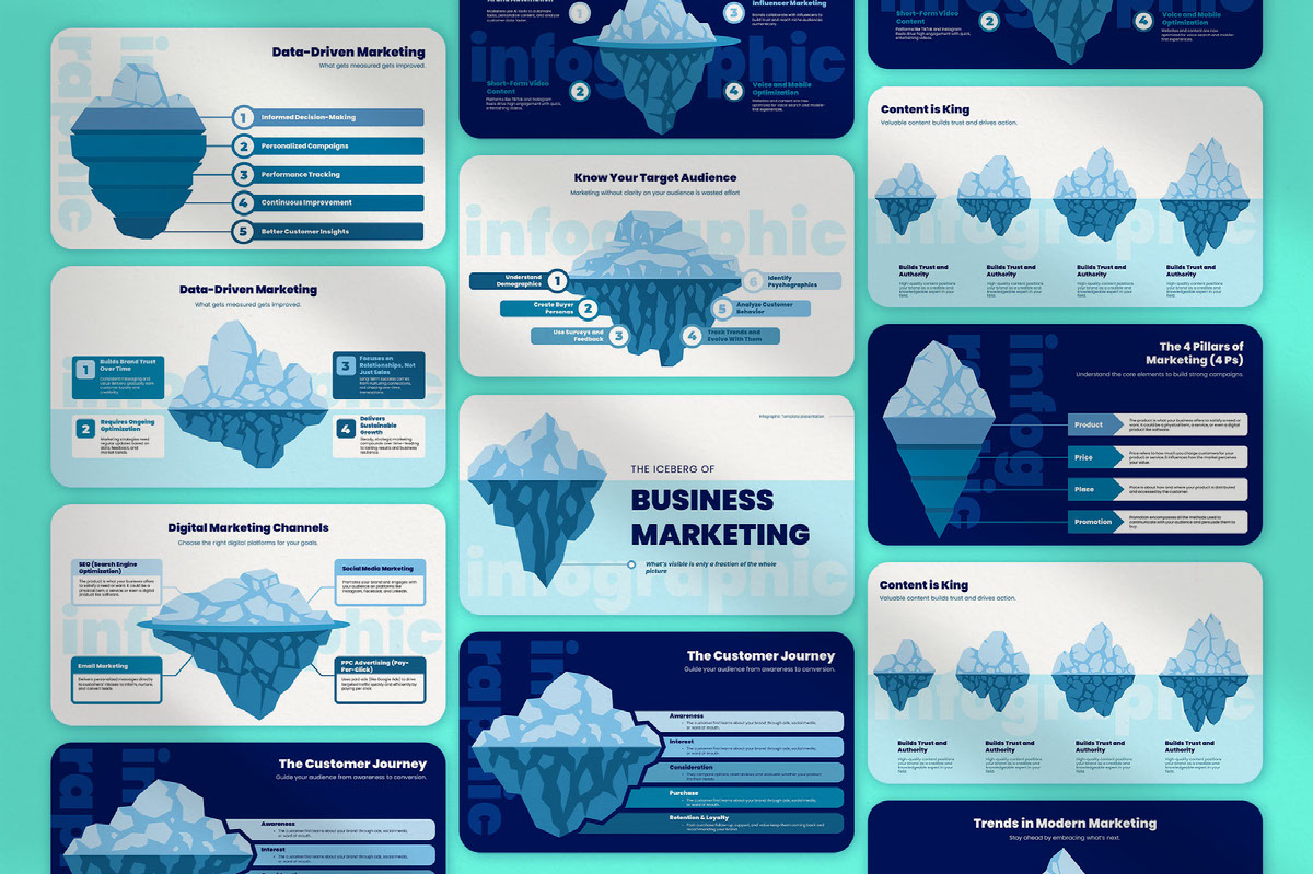 FREE DOWNLOAD - Iceberg Infographic on Behance :: Behance