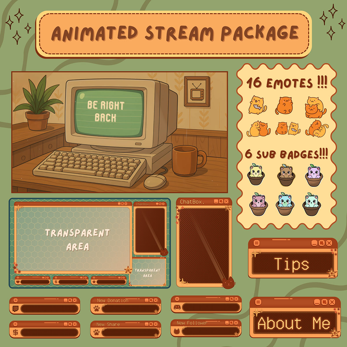 Retro Overlay - Stream Overlay on Behance :: Behance