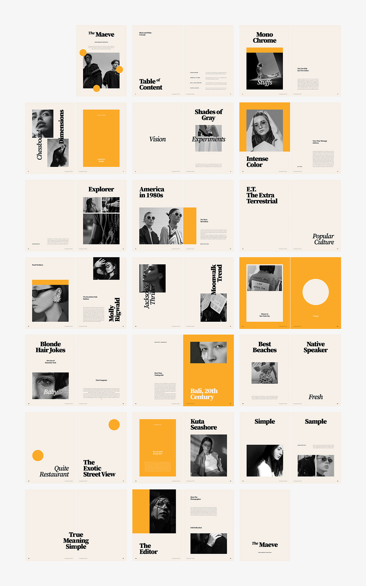 MAEVE Creative Portfolio InDesign Template on Behance :: Behance