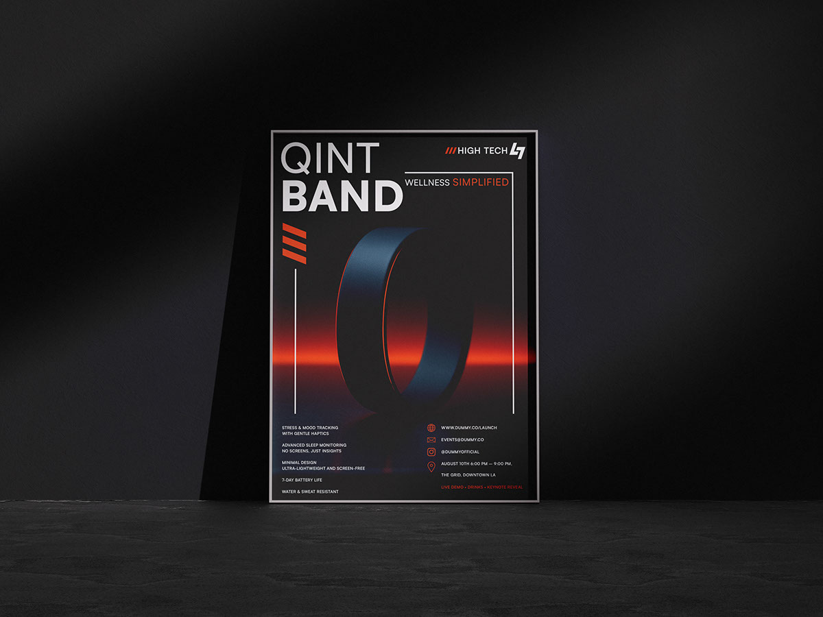 Free A2 Futuristic and Modern Tech Product Poster Design Free Template ...