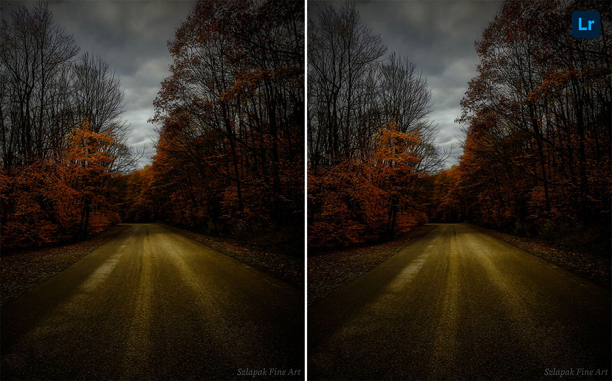 Autumn road | Edit | Photoshop Lightroom