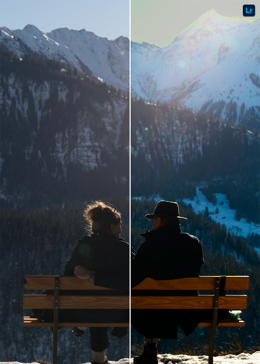 A pair on a bench | Remix | Photoshop Lightroom