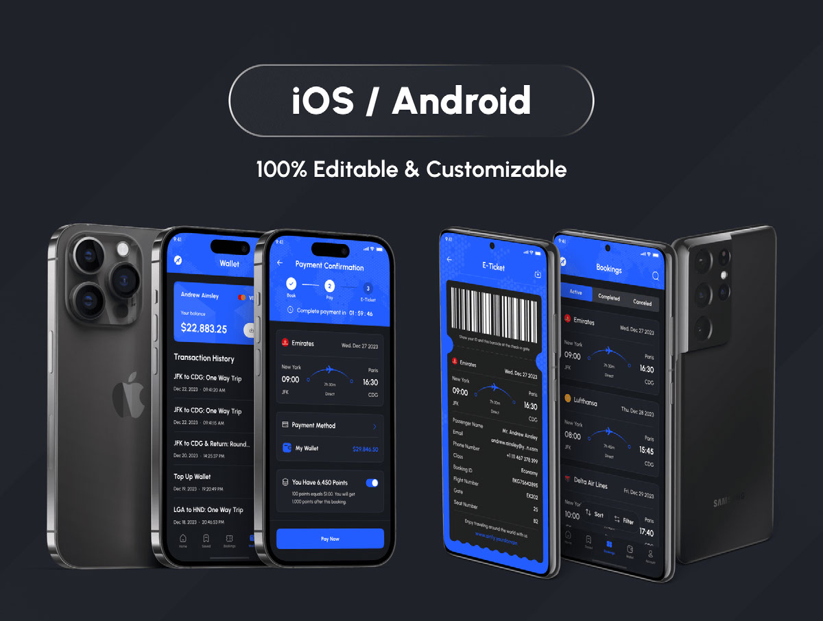 Airify - Flight Booking App UI Kit on Behance :: Behance Airify - Flight Booking App UI Kit on Behance :: Behance
