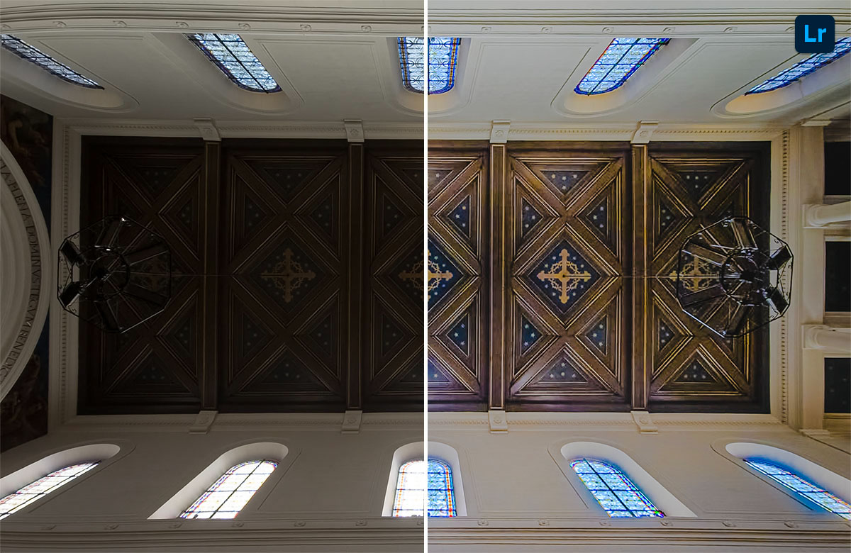 Church ceiling | Edit | Photoshop Lightroom