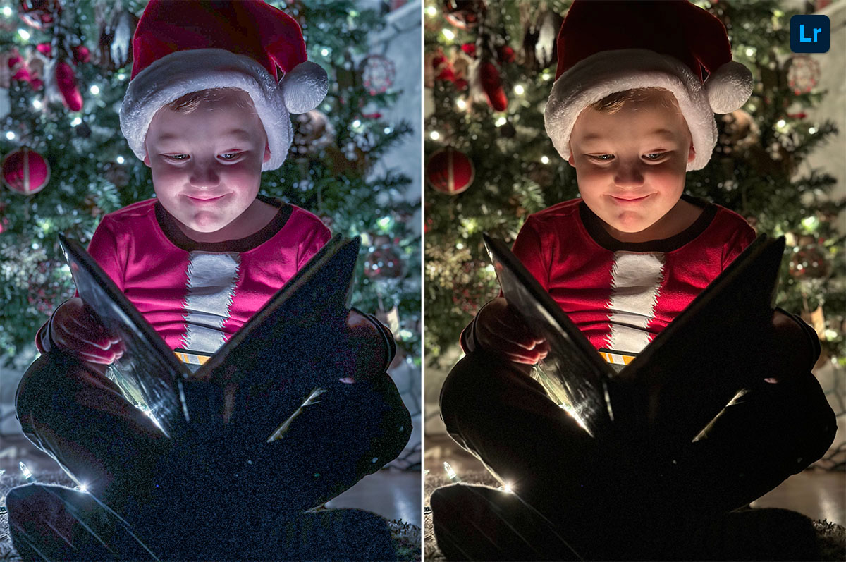Little Santa at Christmas | Remix | Photoshop Lightroom