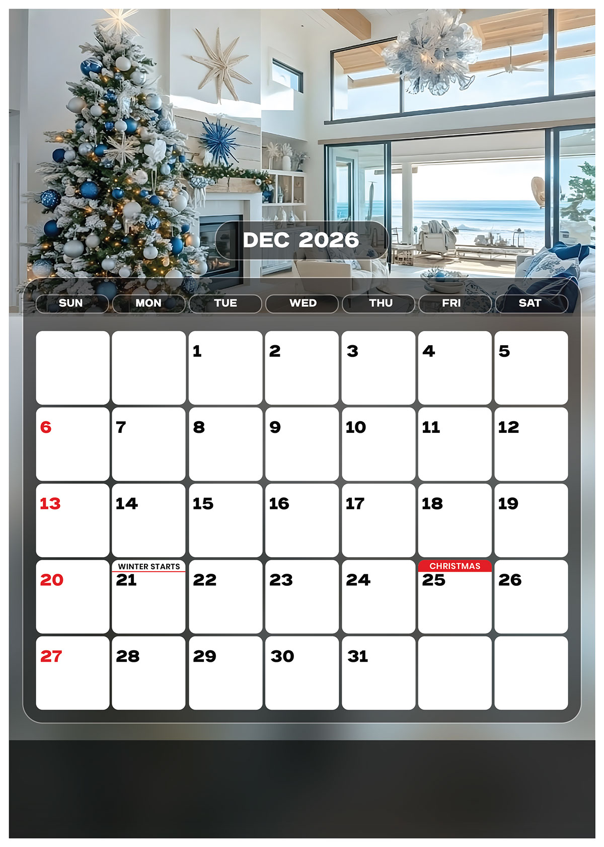 2026 US CALENDER TEMPLATE on Behance :: Behance