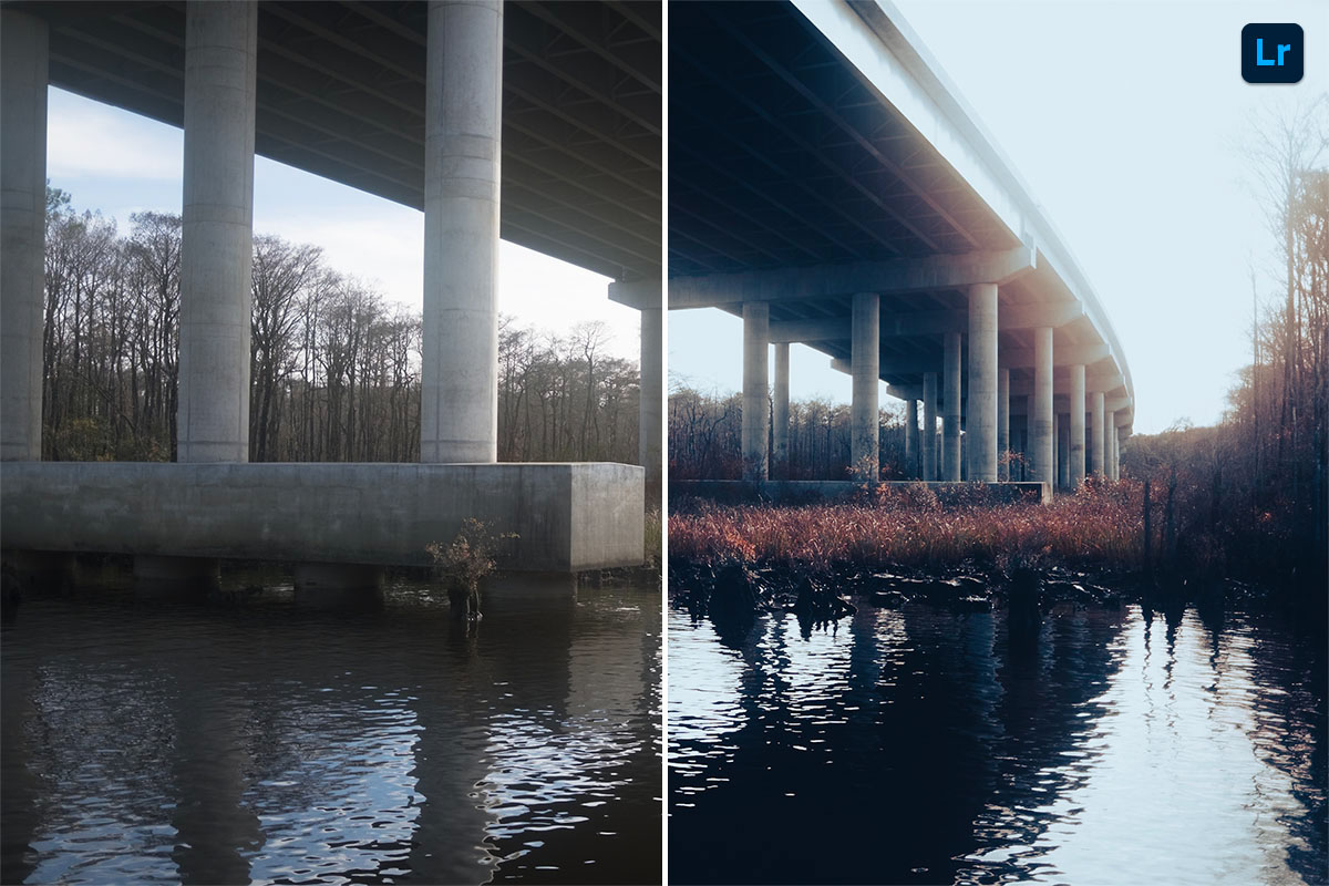 Under the bridge and bright sky | Edit | Photoshop Lightroom
