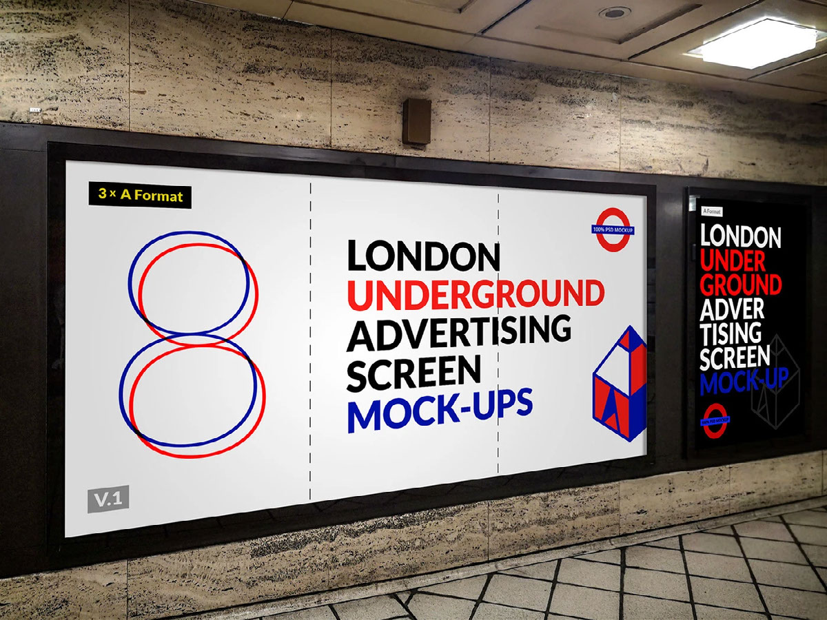 London Underground Advertising Screen Mock-Ups 9 on Behance :: Behance