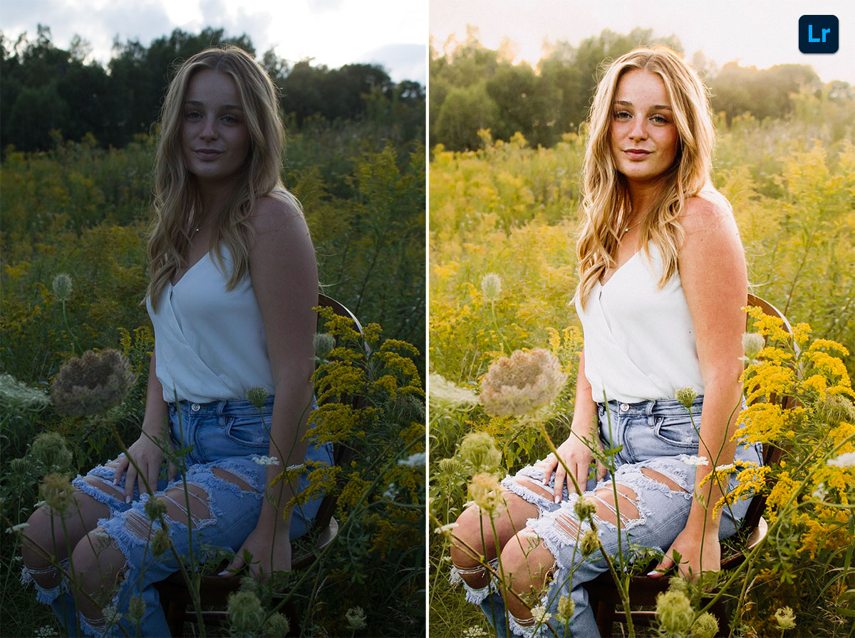 Golden Field Portrait | Edit | Photoshop Lightroom
