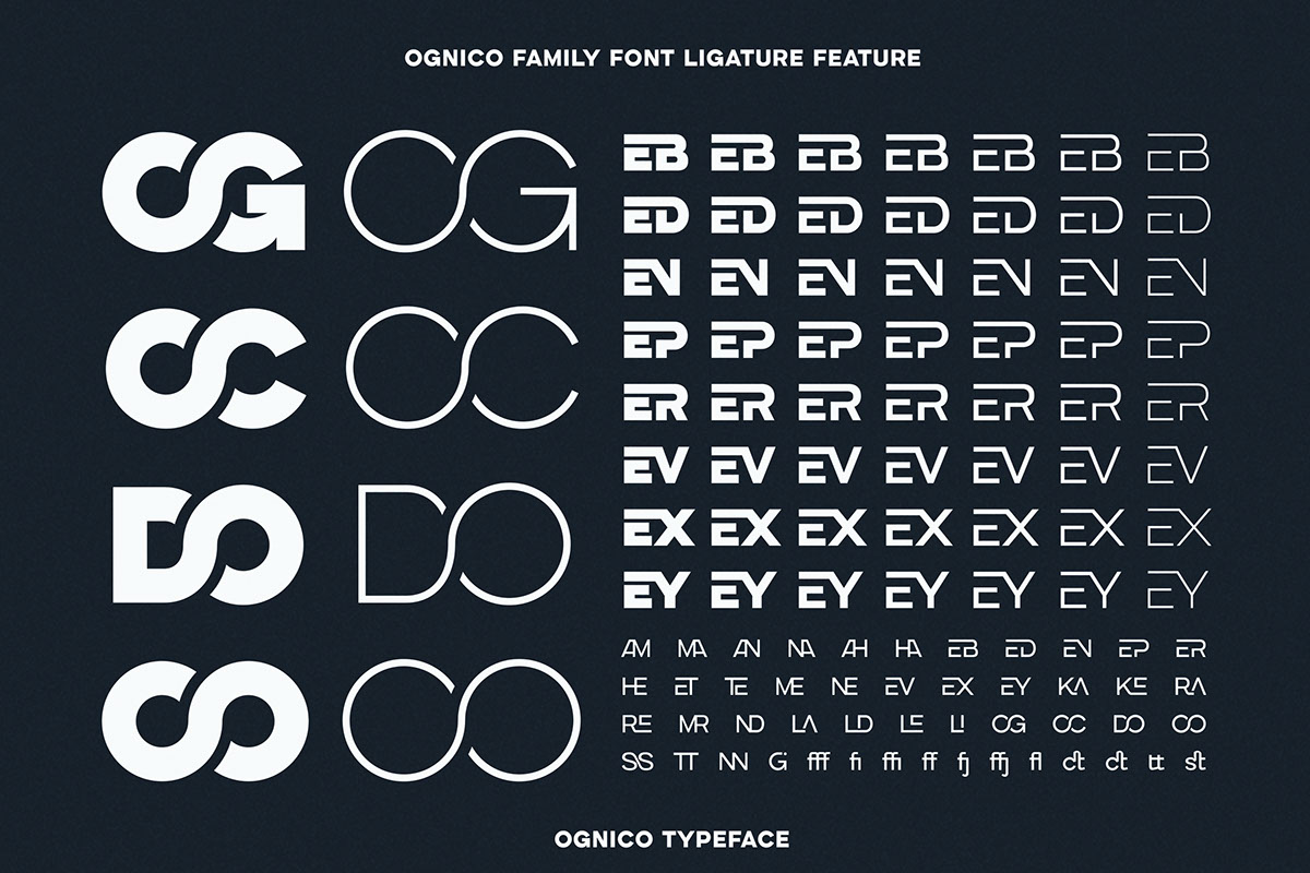 Ognico - Sans Serif Font on Behance :: Behance