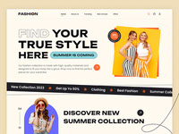 Fashion Store Website Hero Section :: Behance