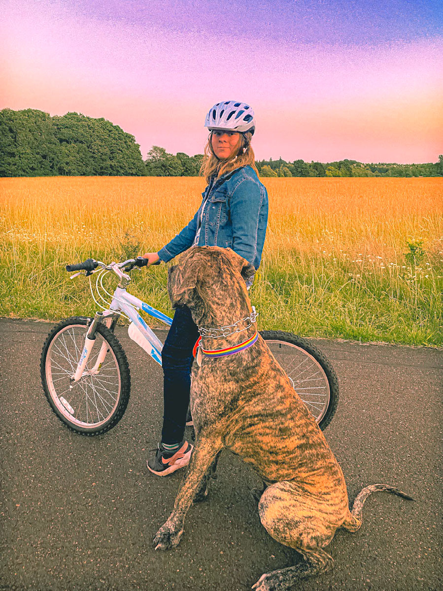 Bike riding with a horse | Edit | Photoshop Lightroom