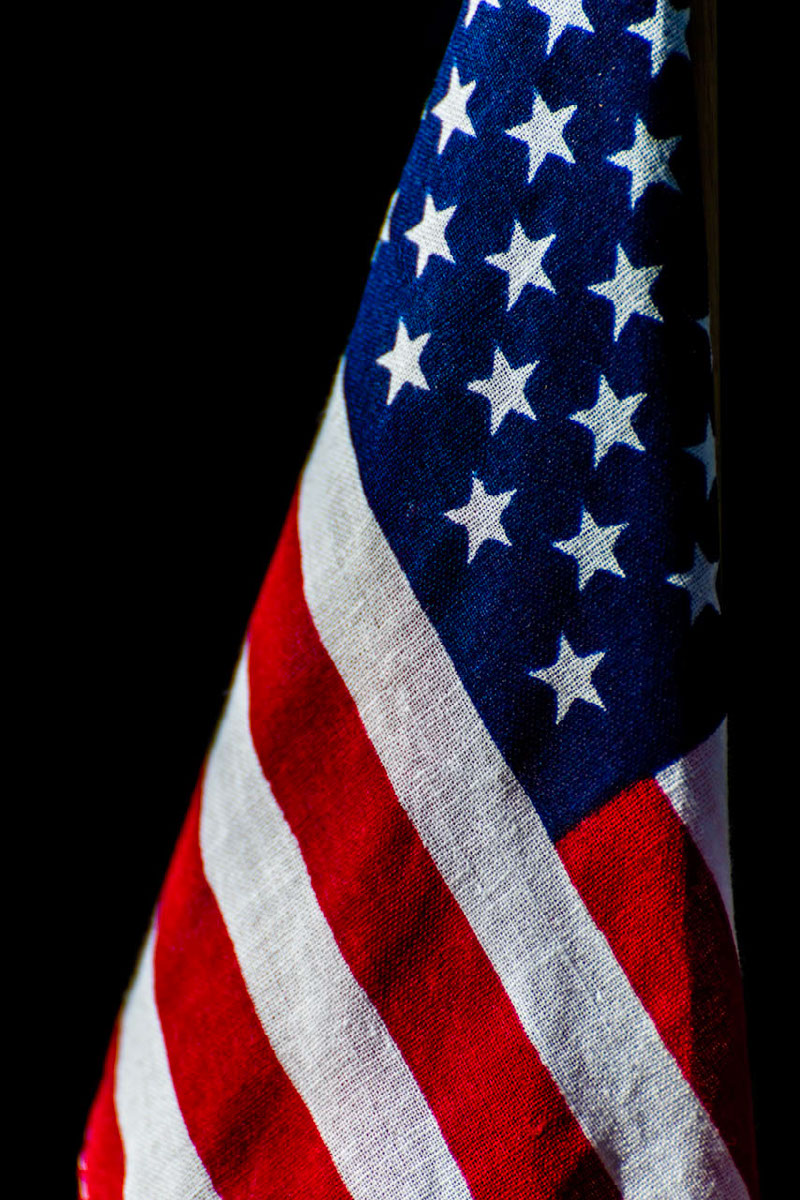 The U.S flag | Edit | Photoshop Lightroom
